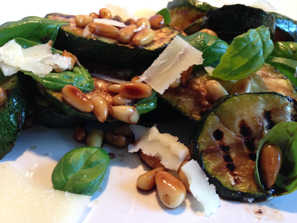 Chargrilled Courgette Salad – Kitchen Feasts